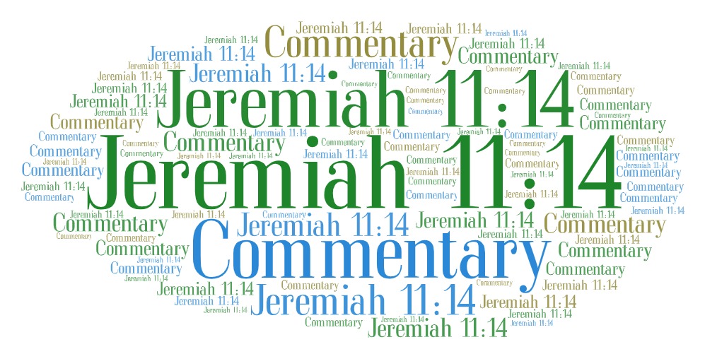 Jeremiah 11 14 Commentary – Explaining The Book