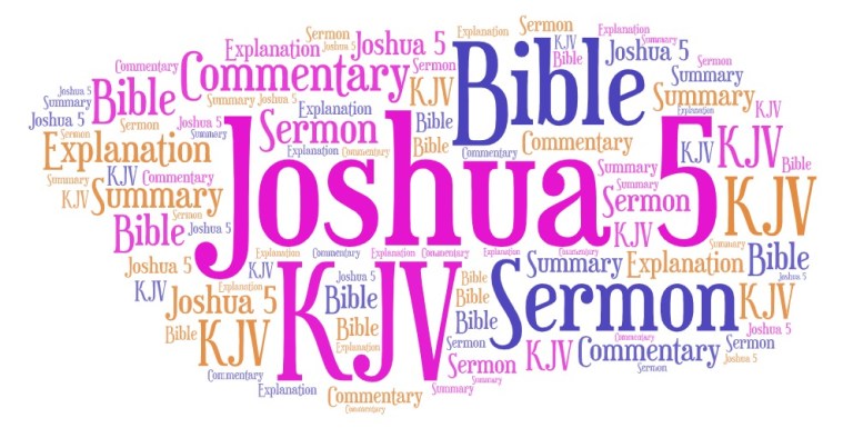 Joshua 5 KJV Sermon, Bible, Commentary, Explanation, Summary ...